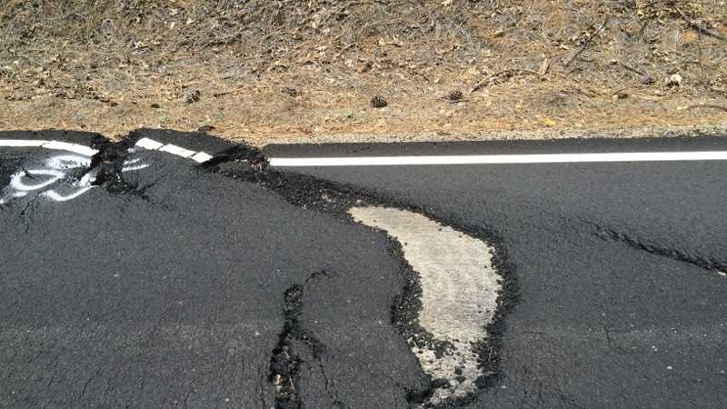 Photos: Highway 193's crumbling pavement