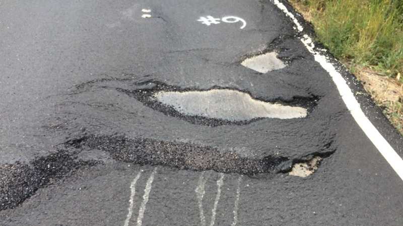 Photos: Highway 193's crumbling pavement