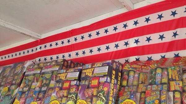 Hundreds of fireworks booths open for first day of business