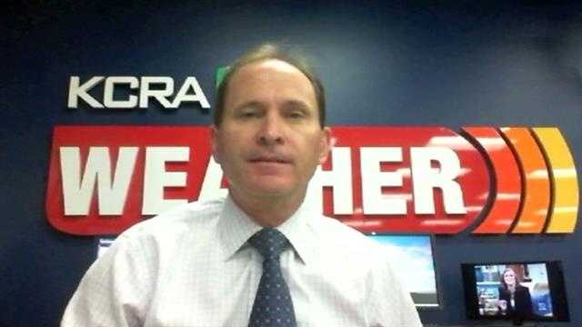 Mark Finan times out Wednesday's Sierra storm activity