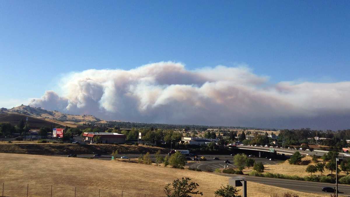 Photos: Massive wind-fueled fire grows near Lake Berryessa