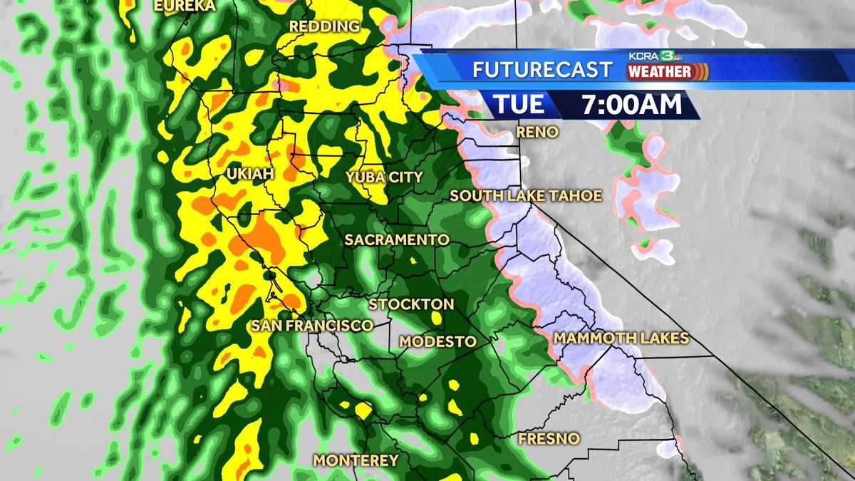 More wet weather coming Tuesday morning to Valley