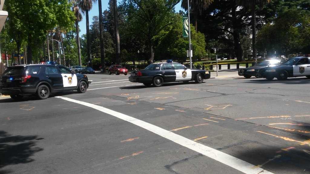 PHOTOS: Person barricaded in car blocks road in front of Capitol