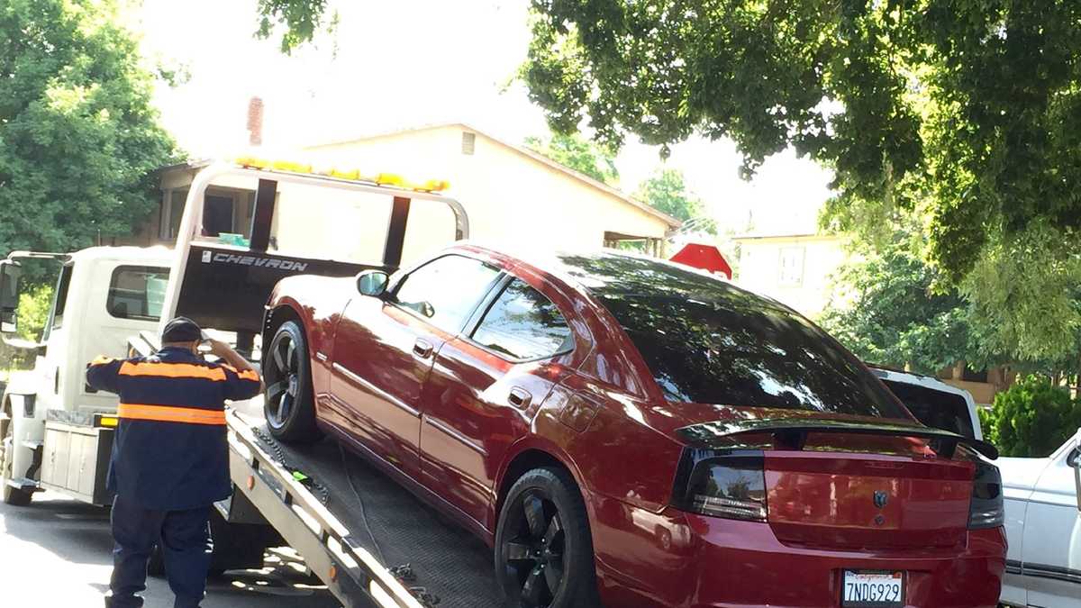 Photos: Stockton police detain cars from illegal sideshow