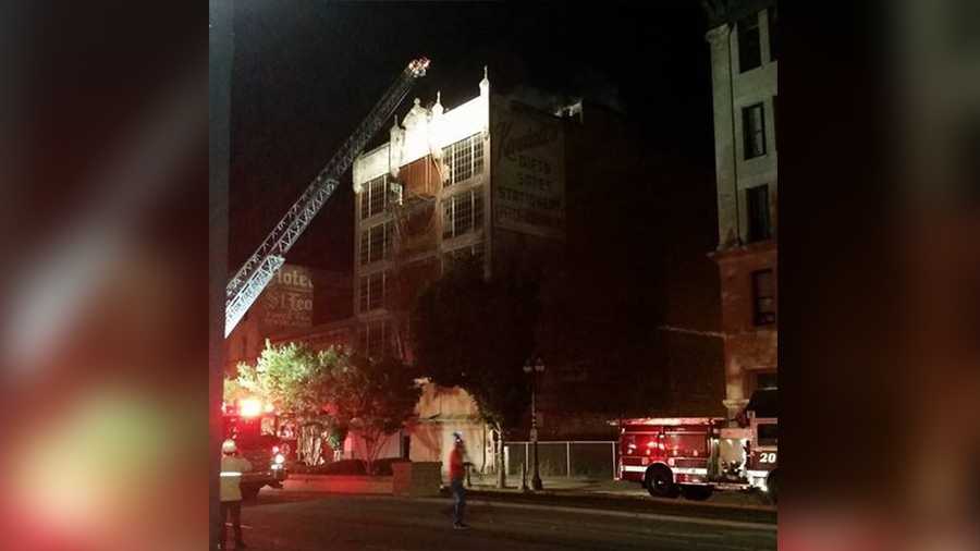 Firefighters rescue man from burning building in Stockton