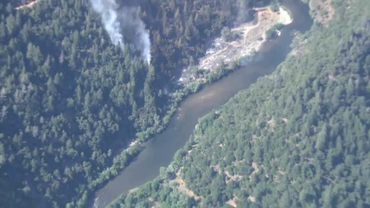 Photos show bird's eye view of Foresthill wildfire