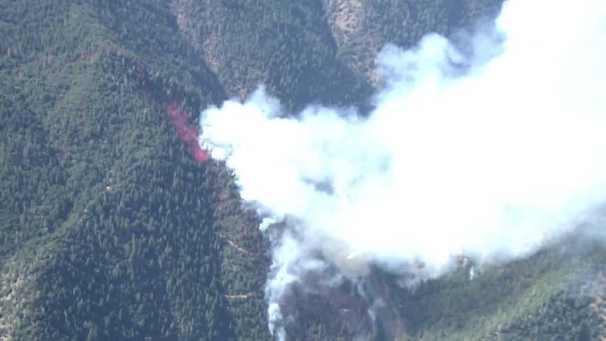 Photos show bird's eye view of Foresthill wildfire