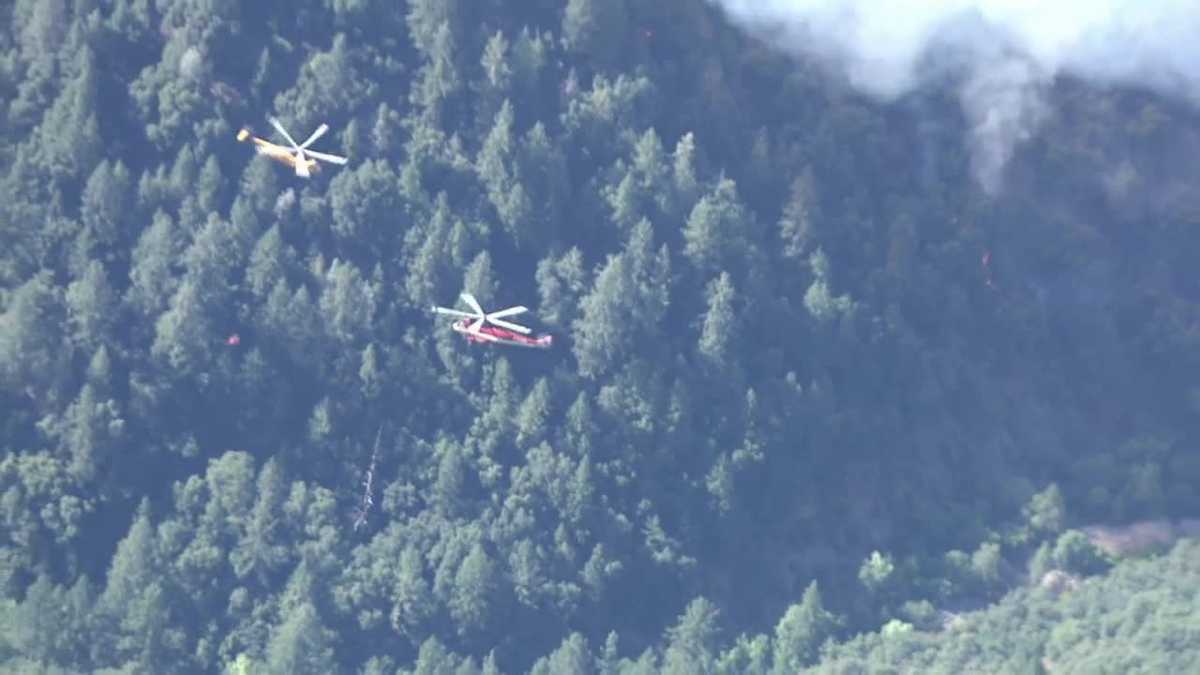 Photos show bird's eye view of Foresthill wildfire