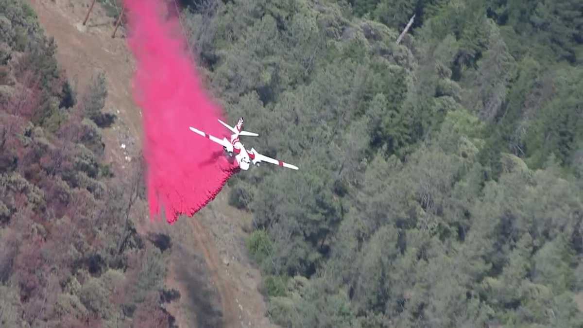 Photos show bird's eye view of Foresthill wildfire