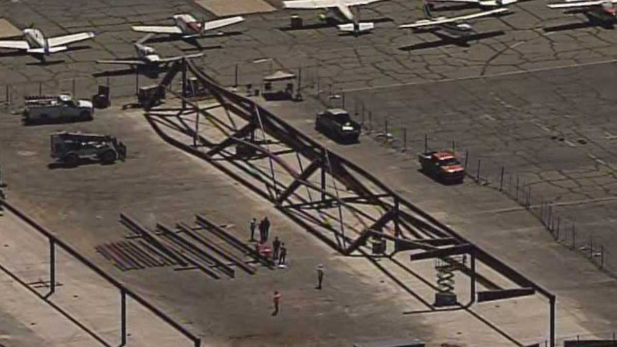 2 workers hurt in structure collapse at Mather Field