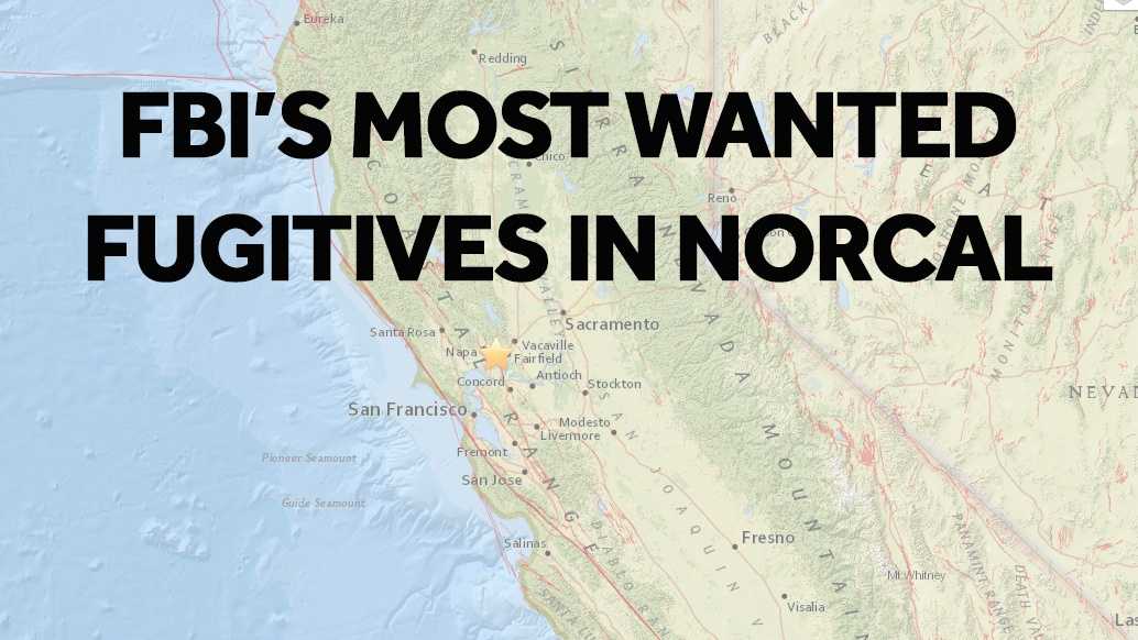 FBI's 12 most wanted fugitives in Sacramento