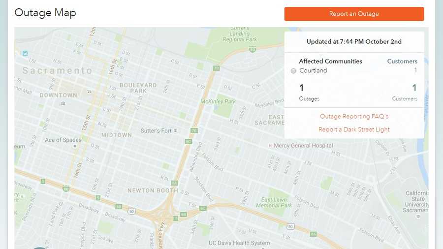 Power restored to downtown Sacramento residents