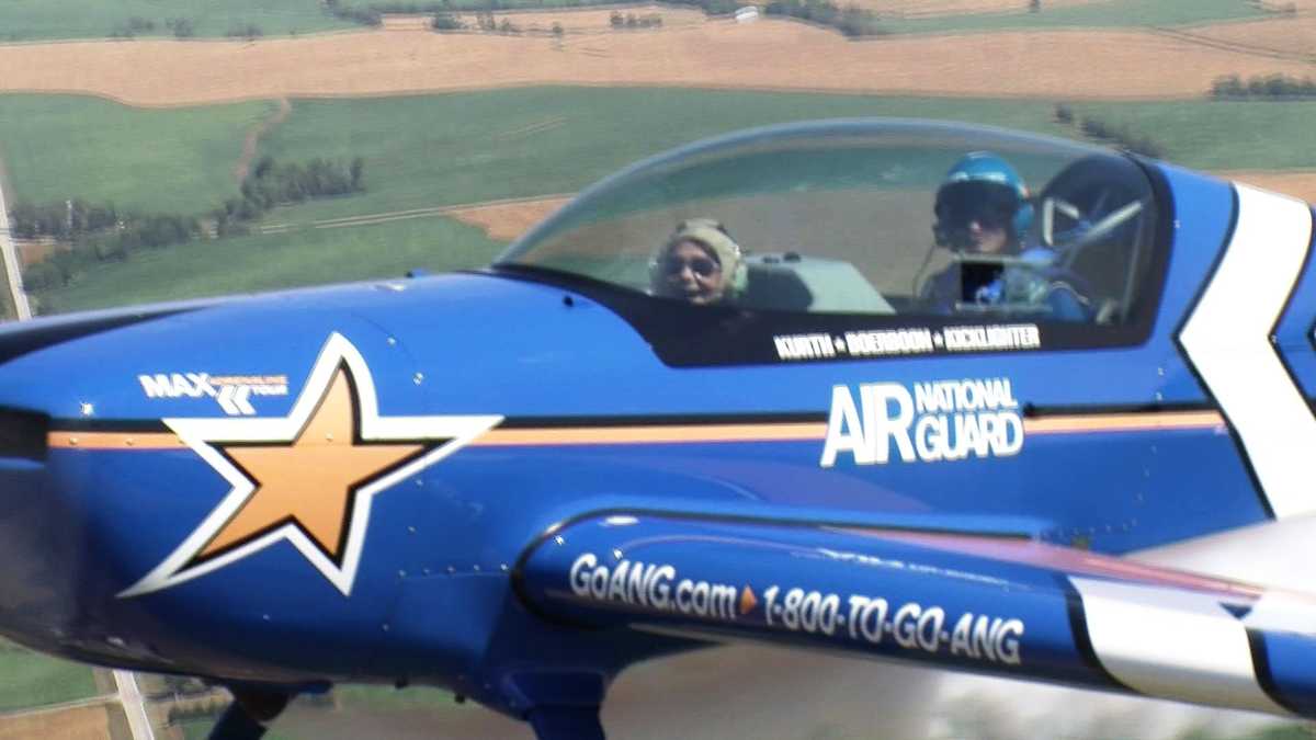 Photos: Aerobatic plane gets reporter's adrenaline rushing