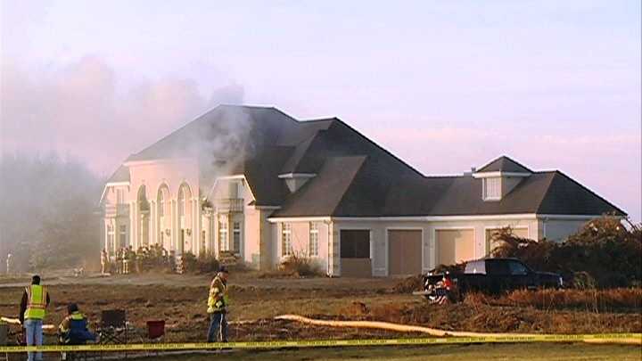 Photos: Mansion used for firefighter training