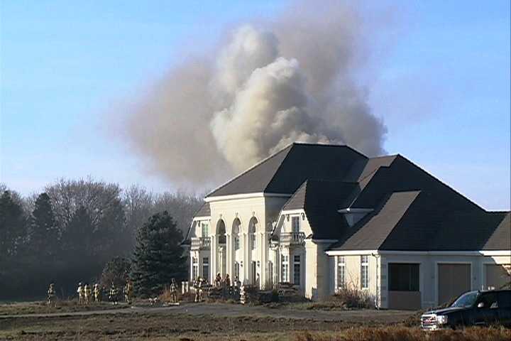 Photos: Mansion used for firefighter training