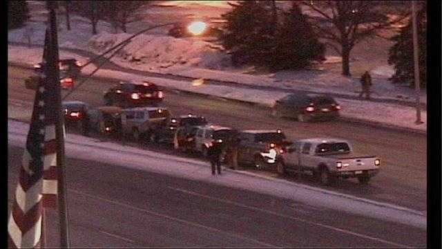 Multi-vehicle crashes hamper morning traffic