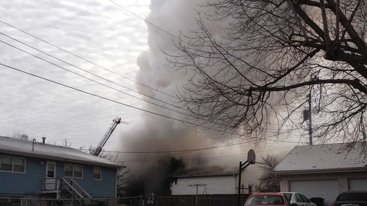 Photos: Crews battle Springfield house fire