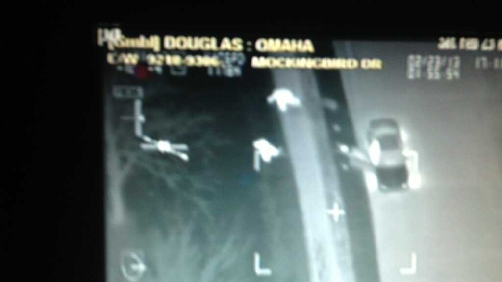 Omaha police use helicopter to find suspects