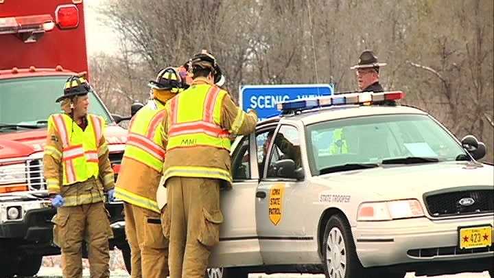 Photos: Semi slides off Interstate 680
