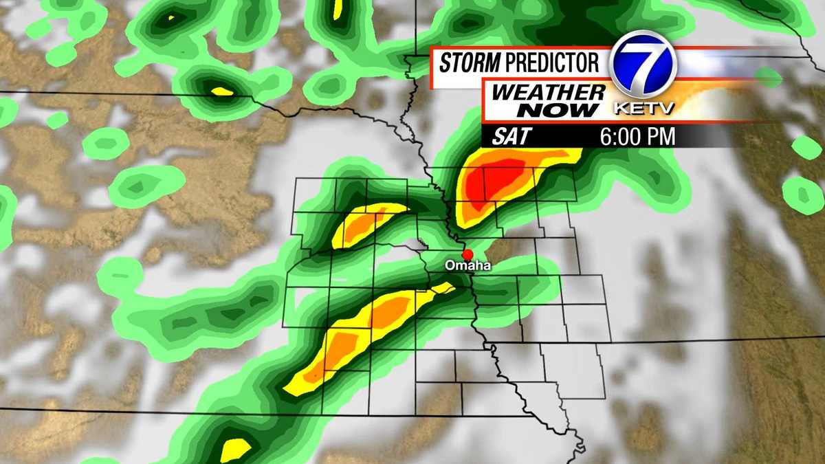 Saturday's hour-by-hour forecast