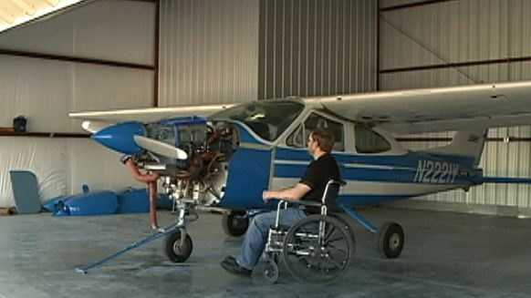 Triple amputee pilot learns to fly again