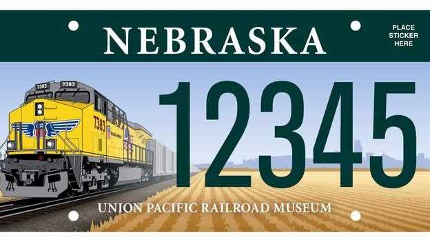 Neb. railroad license plate named best in nation