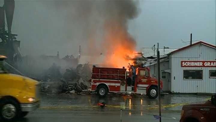 Fire destroys local grain facility