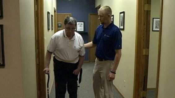 Walking device increases mobility, strength for stroke patient