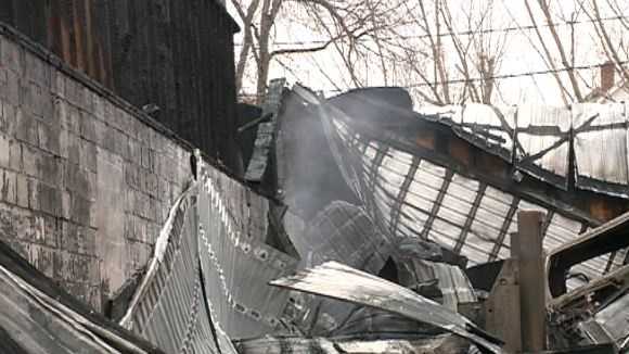 Photos: Fire destroys diesel repair shop