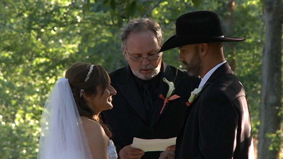 Paralyzed bride walks down the aisle