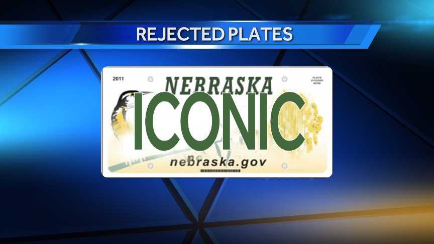Rejected Nebraska Vanity Plates