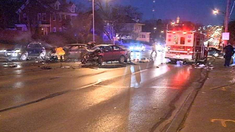 2 transported to local hospital after 55th and Dodge crash
