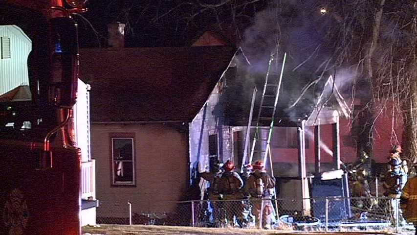 Photos: House damaged in overnight fire