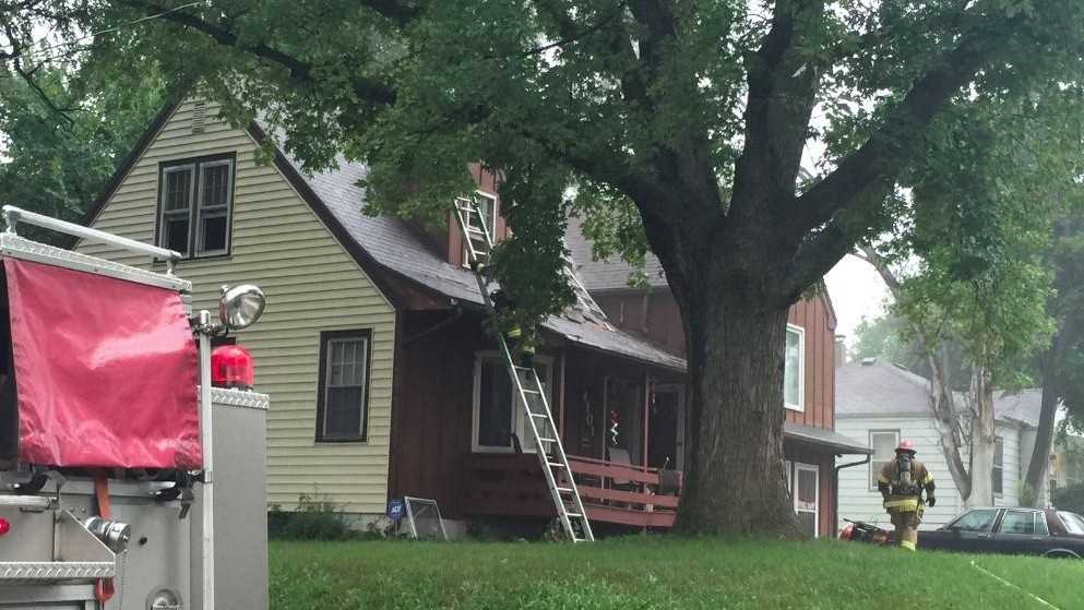House fire spotted near 41st, Pratt; residents displaced