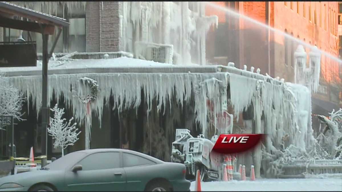 Daylight shows firefighting efforts, devastation after Old Market fire