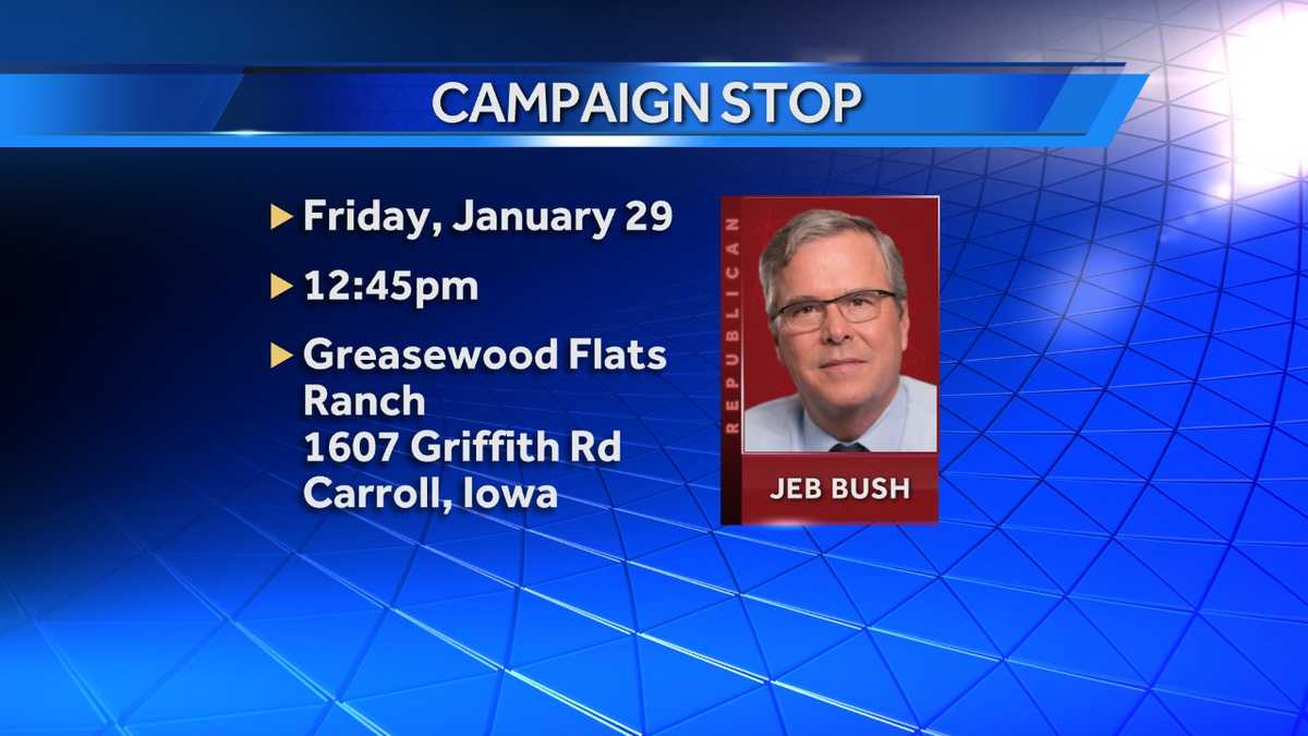 PHOTOS: Information on upcoming campaign stops