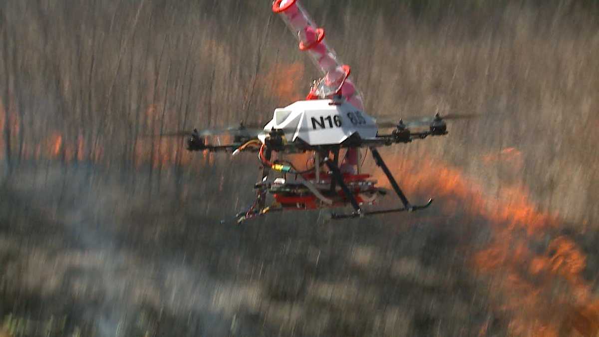 Fire-dropping drones bring on the heat