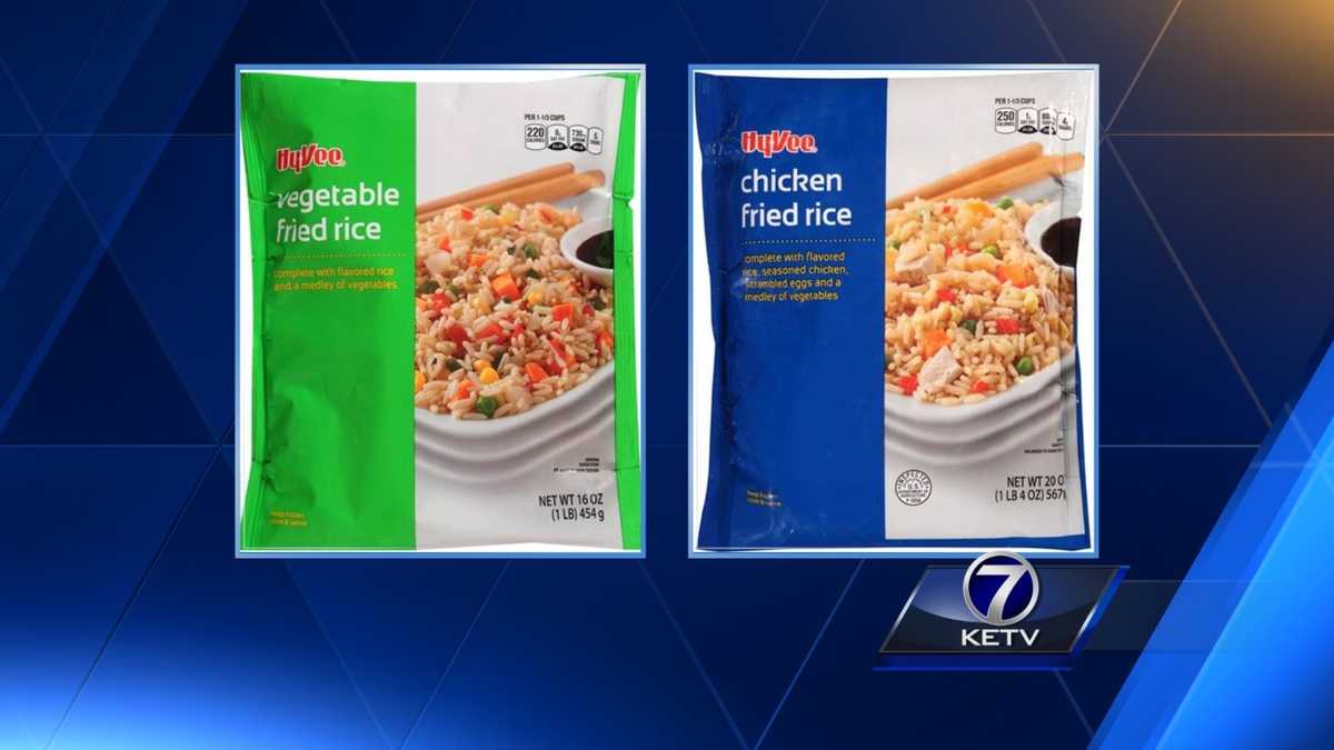 HyVee recalls frozen fried rice, chicken fried rice products