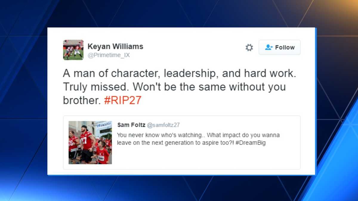 PHOTOS: Players, coaches respond to Sam Foltz's death