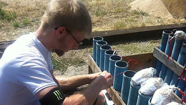 Technicians get ready for FS fireworks