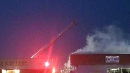 PHOTOS: Fire at Alma Autoplex