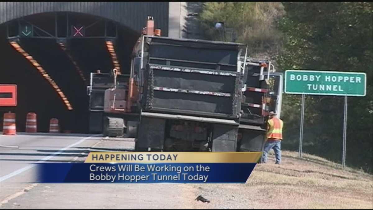 Expect lane closures near the Bobby Hopper Tunnel Monday