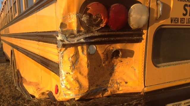 Photos: Car hits school bus in Charleston