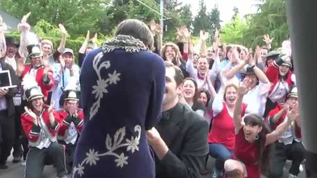 Viral video: Isaac's lip dub proposal