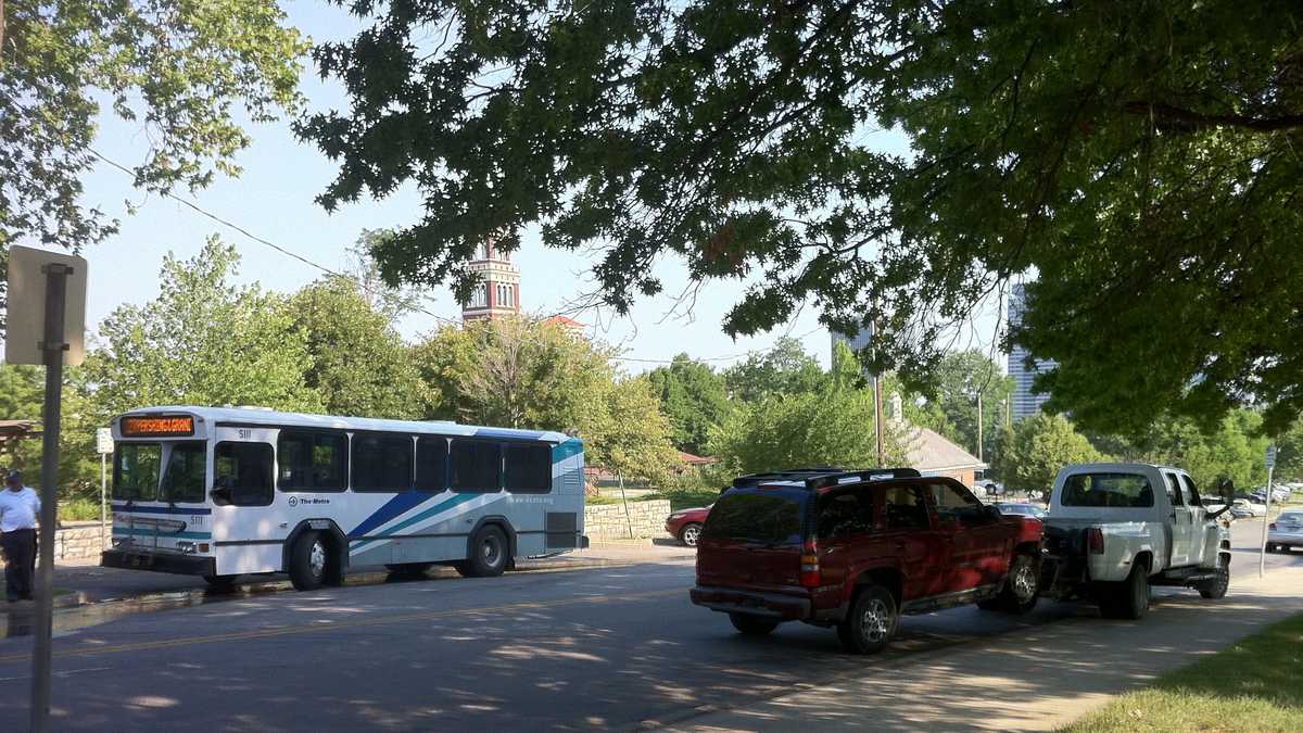 ATA bus involved in crash at 27th, Cherry