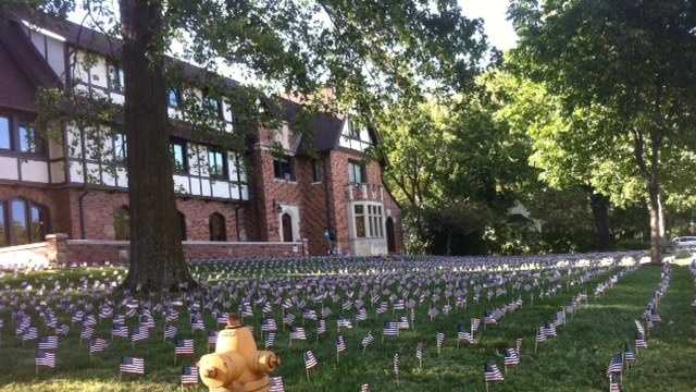 KU fraternity display honors 9/11 victims