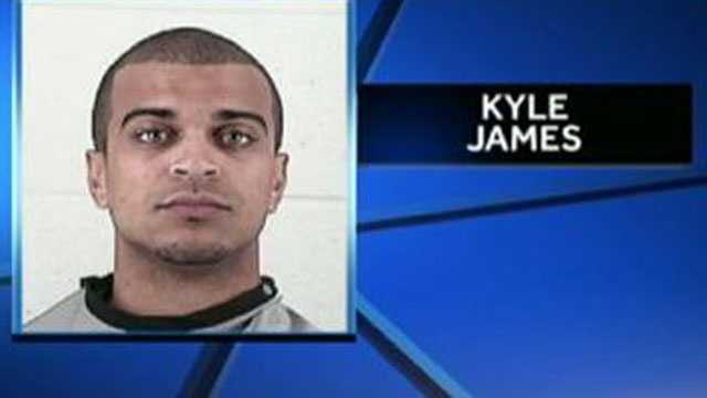 Kyle James held in jail on probation violation