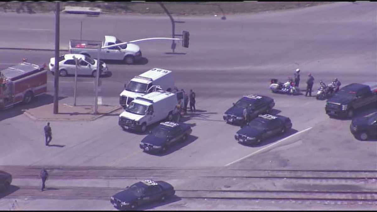 Images: Police chase tractor trailer cab through downtown KC