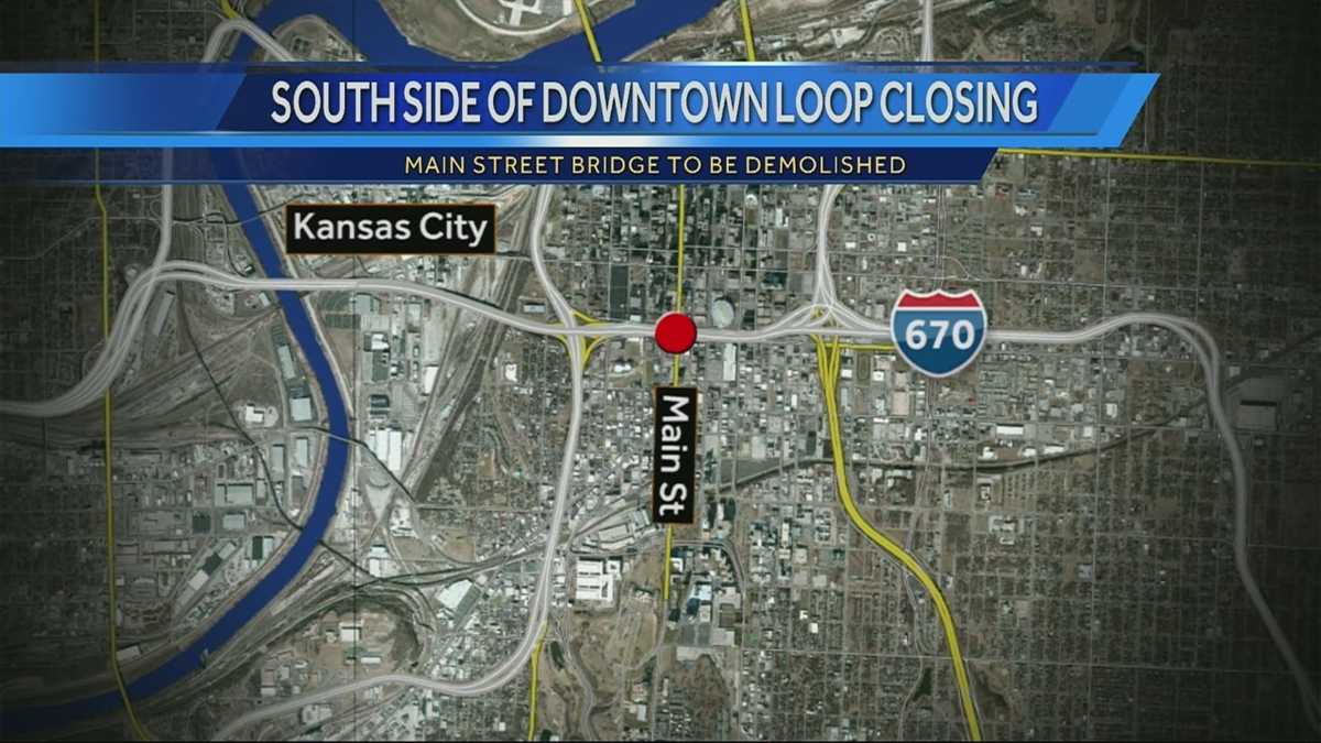 South side of downtown KC loop to close tonight