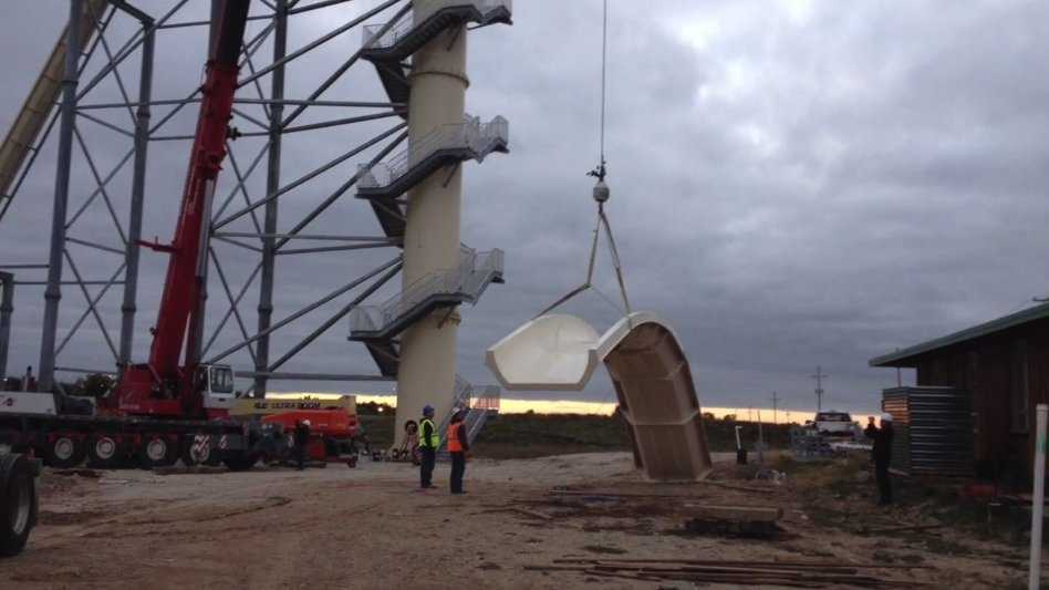 New images of world's largest water slide under construction